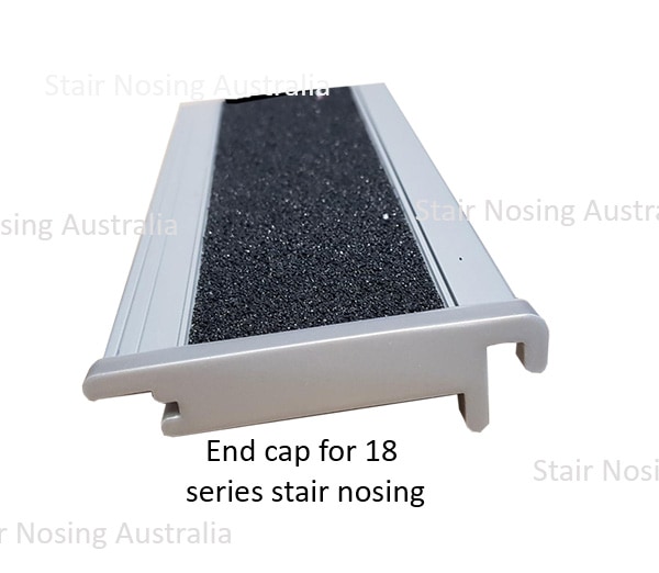 Stair nosing for ceramic tiles and carpet and vinyl.